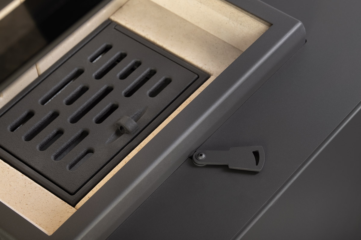 LUCERIA CS Stahl - Design-Kamin | RHEA FLAM