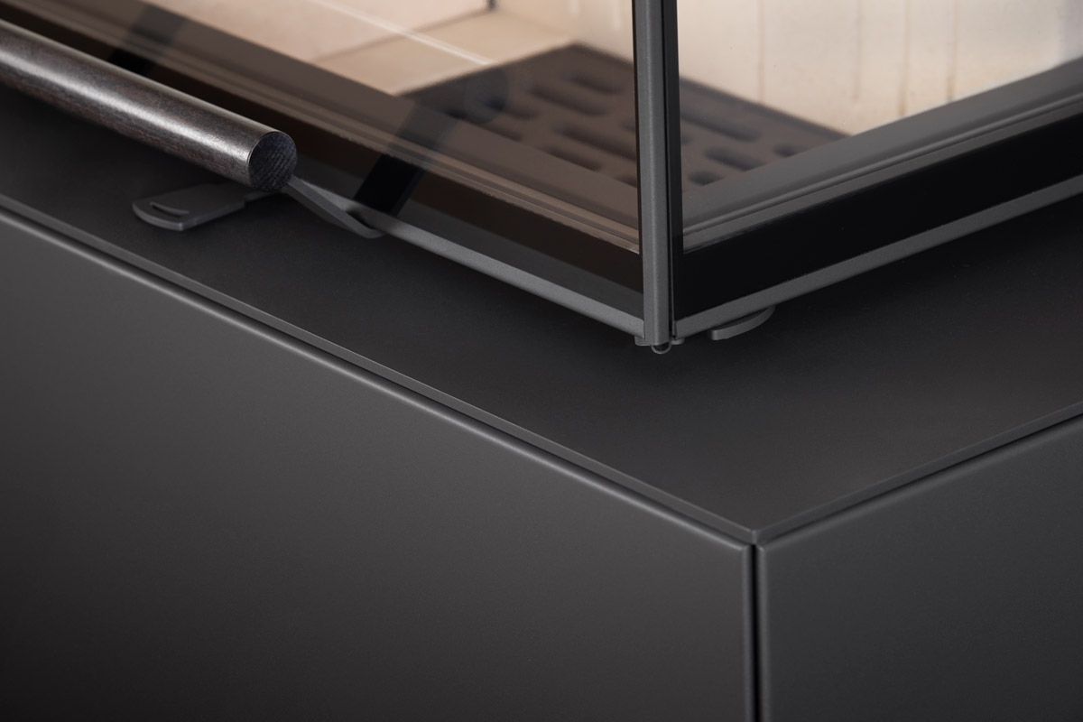 LUCERIA CS Stahl - Design-Kamin | RHEA FLAM